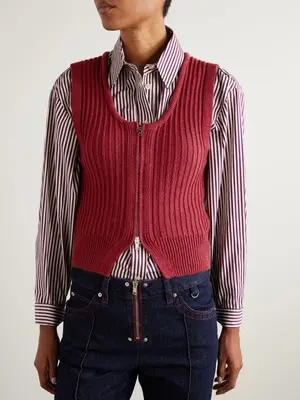 Isabel Marant Étoile Devima Wool Rib Knit Vest