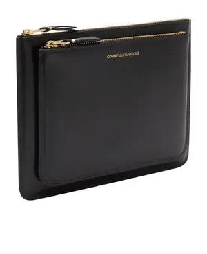 Comme Des Garçons Zip-up Leather Wallet