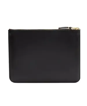 Comme Des Garçons Zip-up Leather Wallet