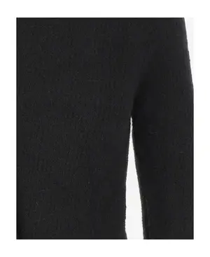 Jacquemus Cut Out Detailed Knitted T-shirt - Black