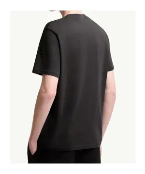 Moncler Logo Printed Crewneck T-shirt - Black