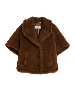 Max Mara Corvino Short Sleeved Coat - Brown