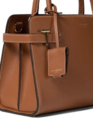 LE TANNEUR Medium Grained Leather Tote - Brown