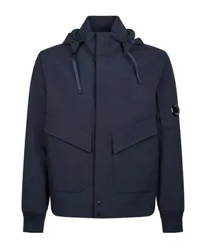 C.P. COMPANY Hooded Jacket With Lens Detail - Black
