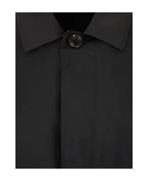 Valentino Garavani Single-breasted Logo Patch Coat