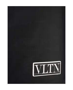 Valentino Garavani Single-breasted Logo Patch Coat