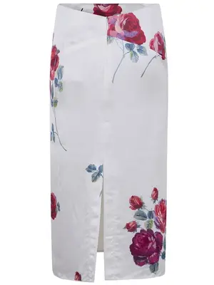 N.21 Floral Print Midi Skirt