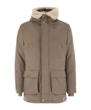 Brunello Cucinelli Fur Collar Down Parka