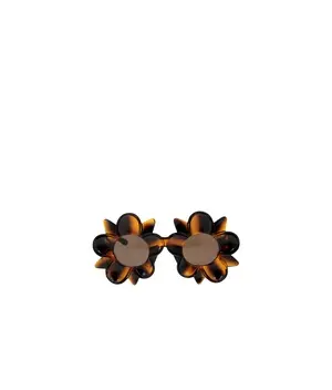 Bottega Veneta Flower-shape Sunglasses - Brown