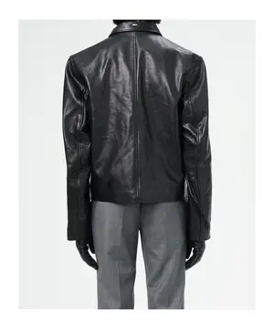 Our Legacy Zippered Long-sleeve Leather Jacket