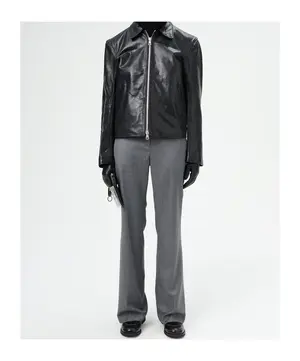 Our Legacy Zippered Long-sleeve Leather Jacket