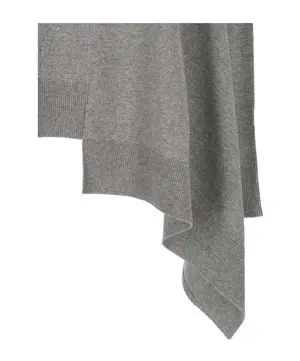 Alexander McQueen Asymmetric Hem Crewneck Jumper - Grey