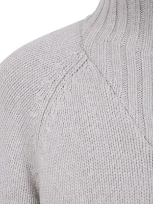 Brunello Cucinelli High Neck Zip-up Cardigan