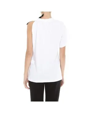 N.21 Asymmetrical Ruffle Detail T-shirt