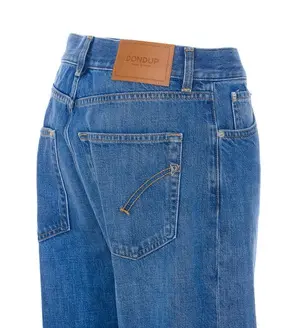DONDUP Logo Patch Flared Jeans