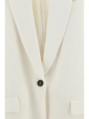 Brunello Cucinelli Herringbone Single-breasted Tailored Blazer