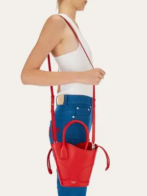 FERRAGAMO Cut Out Detailed Bucket Bag