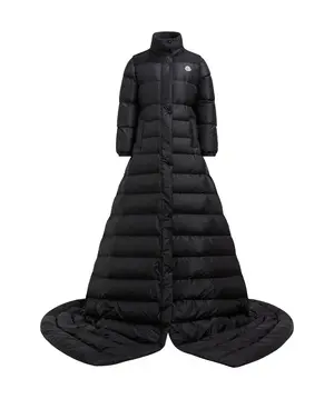 Moncler Down Long Coat - Black