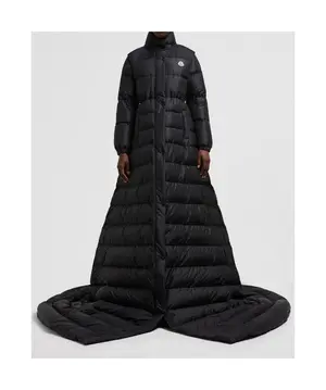 Moncler Down Long Coat - Black