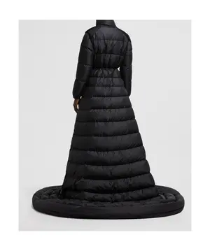 Moncler Down Long Coat - Black