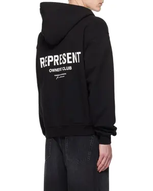 REPRESENT Full Zip Hoodie Jacket With Ribbed Details