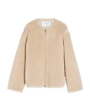 Max Mara Zip-up Crewneck Jacket