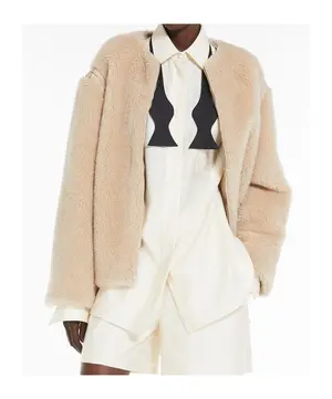 Max Mara Zip-up Crewneck Jacket