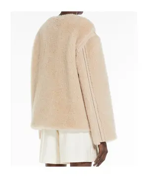 Max Mara Zip-up Crewneck Jacket