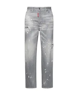 Dsquared2 Distressed Spotted Washed Jeans
