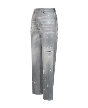 Dsquared2 Distressed Spotted Washed Jeans