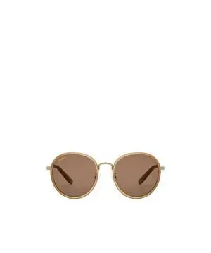 FERRAGAMO Oval Logo Sunglasses - Brown