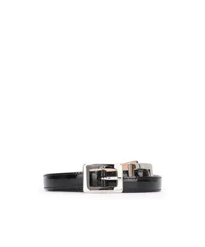 ROGER VIVIER Square Tip Belt - Black