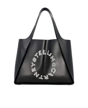 Stella McCartney Logo Print Tote Bag - Black