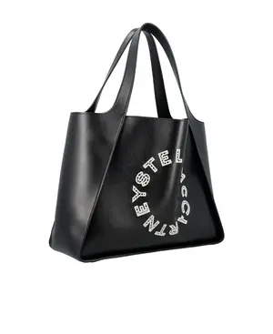 Stella McCartney Logo Print Tote Bag - Black