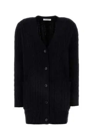 Max Mara V-neck Long-sleeved Cardigan - Black