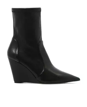 STUART WEITZMAN Wedge Sock Ankle Boots