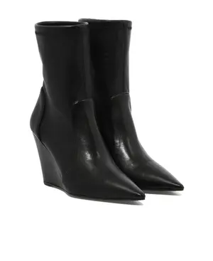 STUART WEITZMAN Wedge Sock Ankle Boots