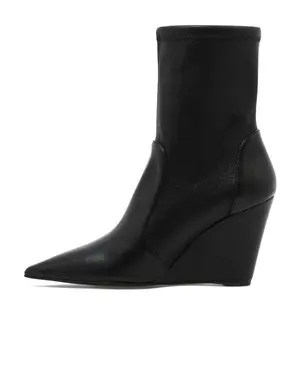 STUART WEITZMAN Wedge Sock Ankle Boots