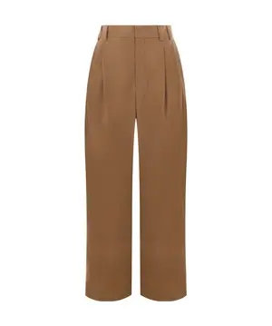 Brunello Cucinelli Monili Chain Straight Trousers - Brown