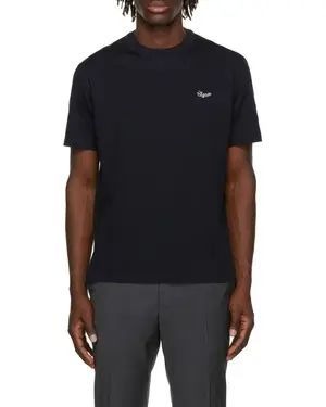 Zegna Embroidered-logo T-shirt