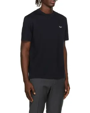 Zegna Embroidered-logo T-shirt