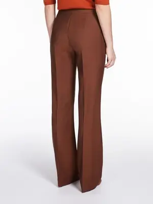 Max Mara Wool And Mohair Blend Flared Trousers