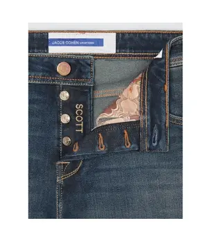 Jacob Cohen Scott Cropped Stretch Jeans - Blue