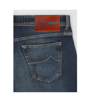 Jacob Cohen Scott Cropped Stretch Jeans - Blue