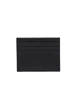Prada Logo Plaque Cardholder - Black