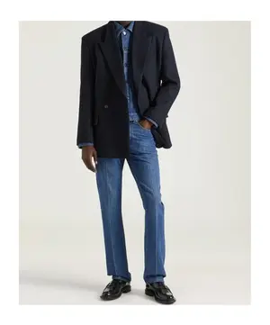 Givenchy Straight-leg Shadow Washed Jeans - Medium Blue