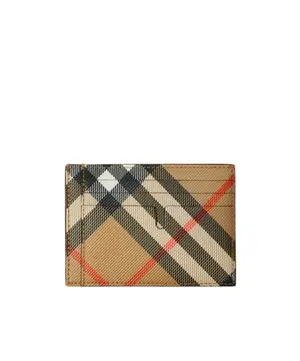 Burberry Check Pattern Card Holder