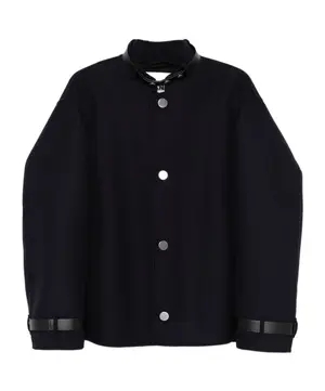 JIL SANDER Wool Jacket With Lace Cuffs