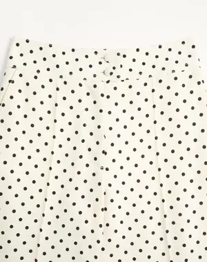 Valentino Garavani Polka Dot Wide-leg Trousers - Birch/black