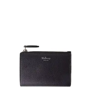 Mulberry Continental Bi-fold Leather Wallet - Black